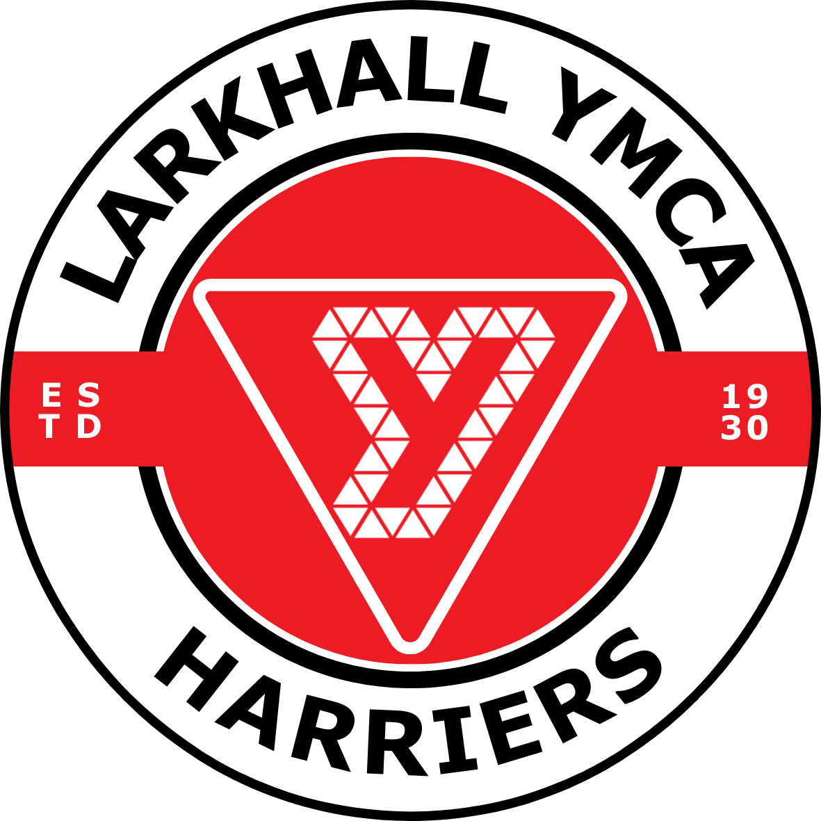 Larkhall YMCA Harriers Running and Athletics Club. Established 1930